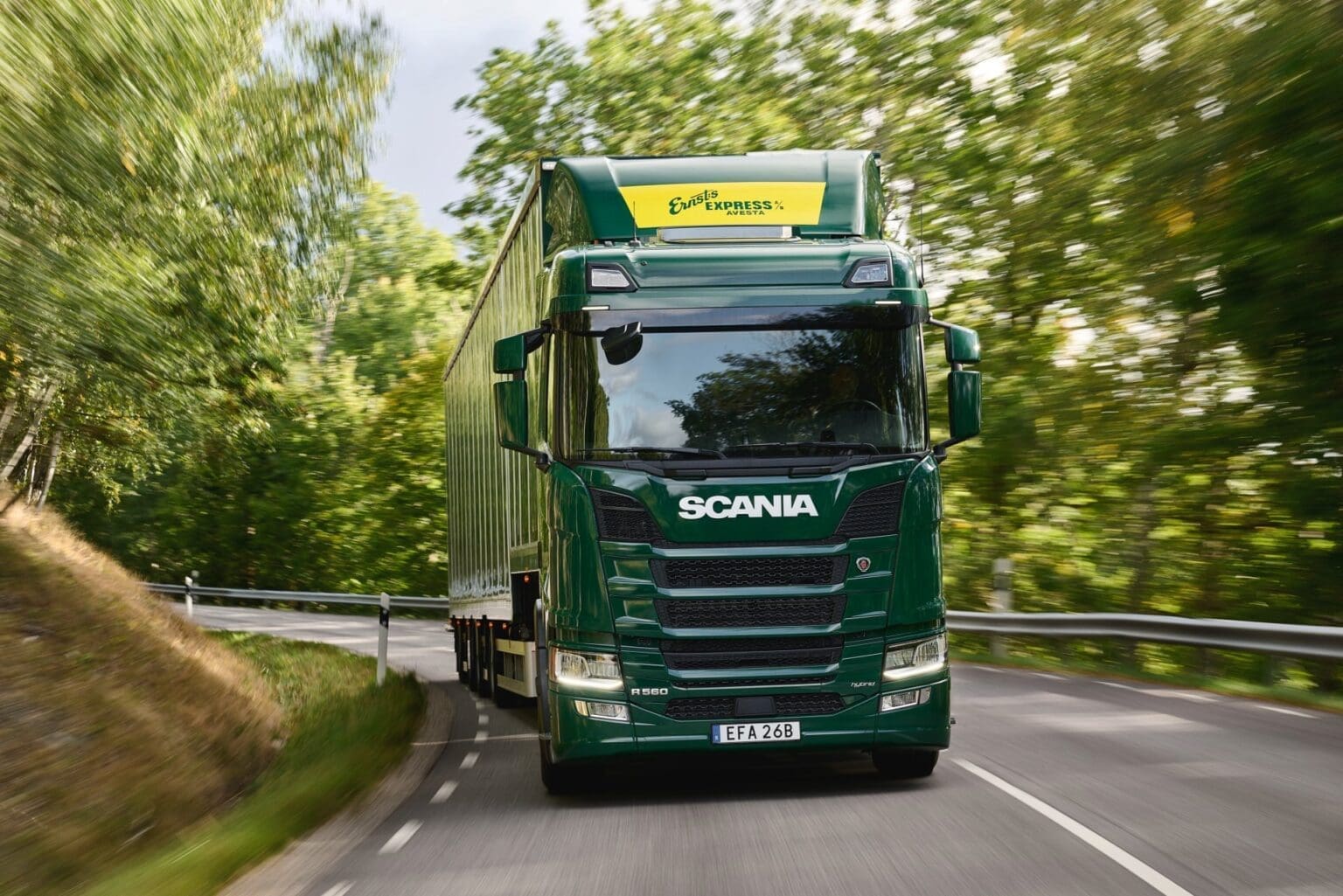 Scania is conducting trials of a solar-powered truck on public roadways ...